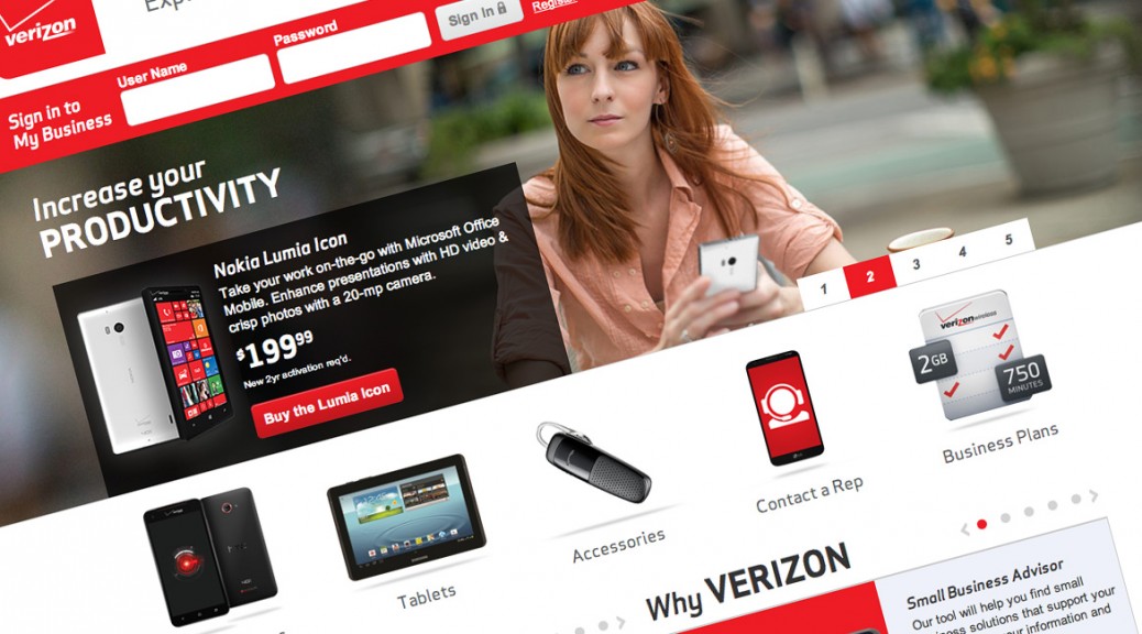 Verizon Wireless Home Page Redesign Case Study | Daniel Yearwood